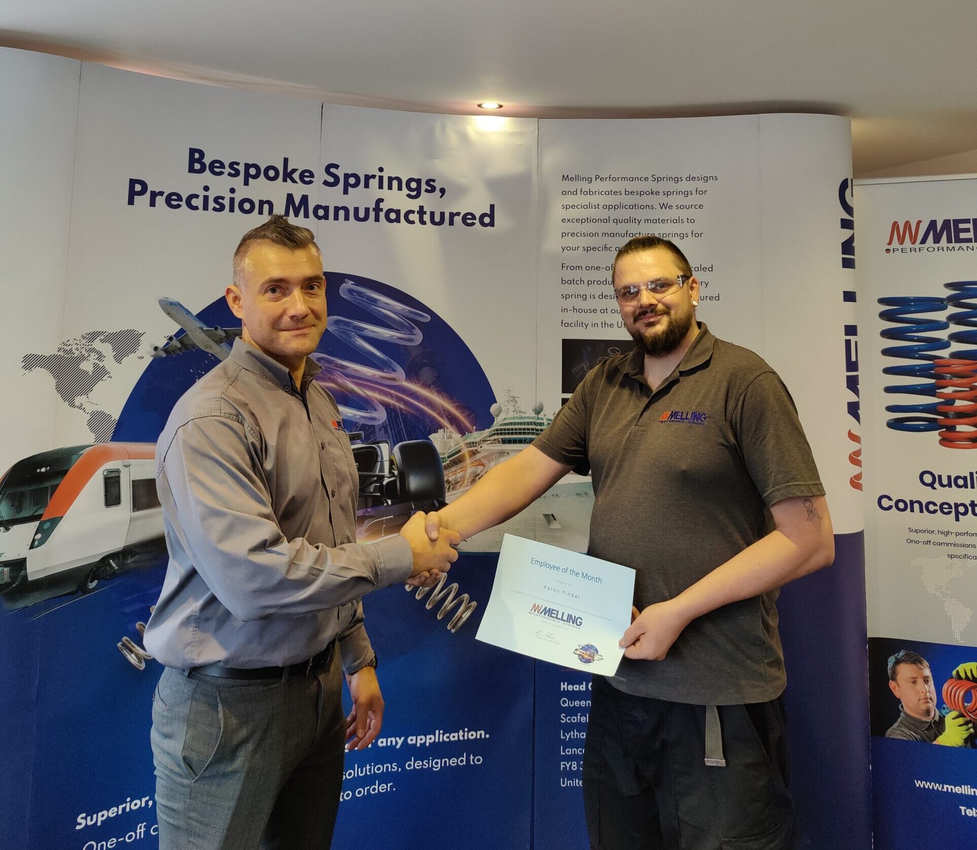 Employee of the month for September – Aron Pinder • Melling Performance ...